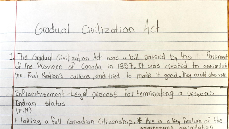 Gradual Civilization Act & Key Historical Treaties (HIST 1850-1870 ...