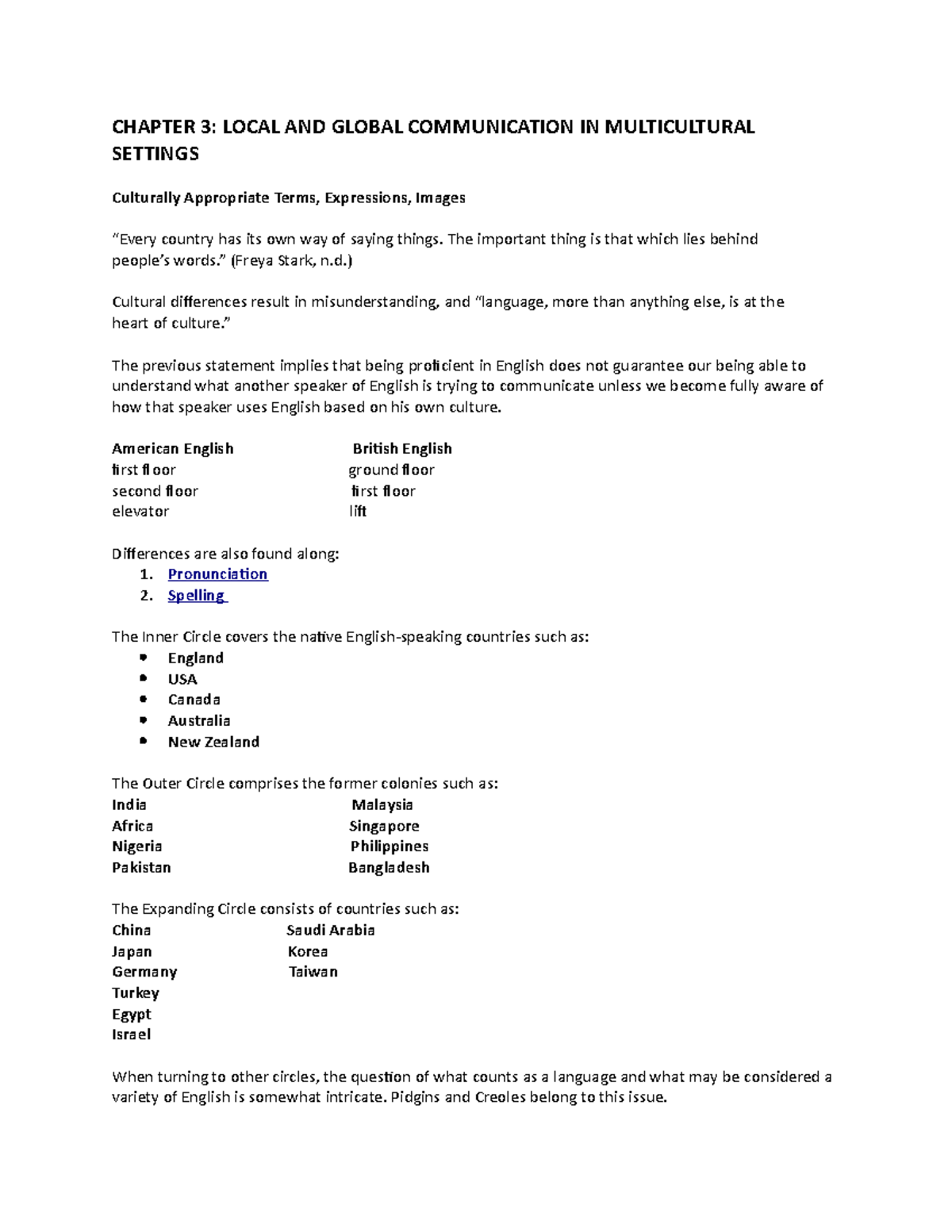 Chapter 3: LOCAL AND GLOBAL COMMUNICATION IN MULTICULTURAL SETTINGS ...