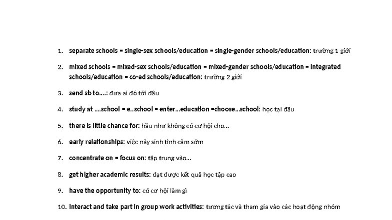 Separate Schools vs. Mixed Schools: A Comparative Study - Studocu