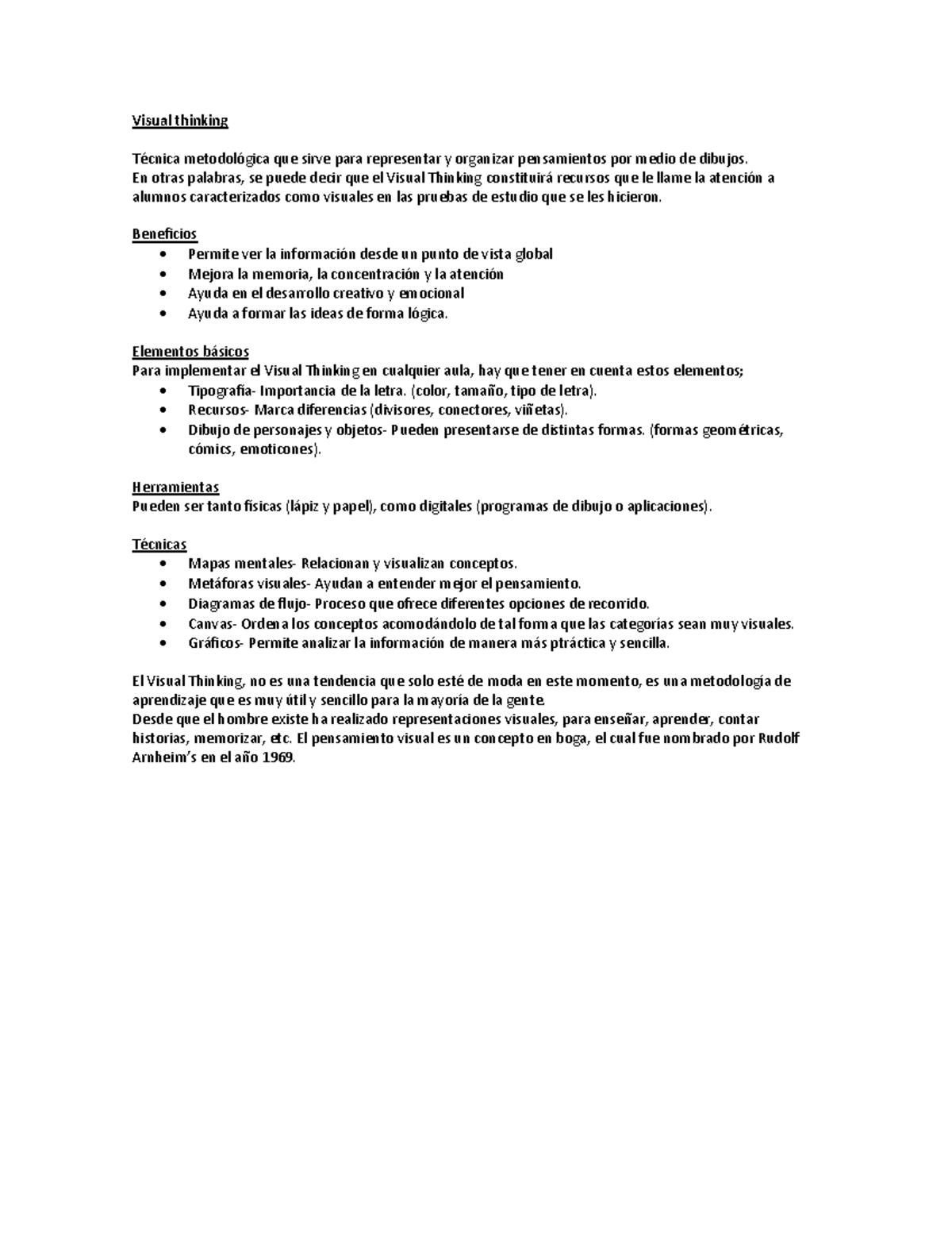 Descripción Visual Thinking - Visual thinking Técnica metodológica que ...