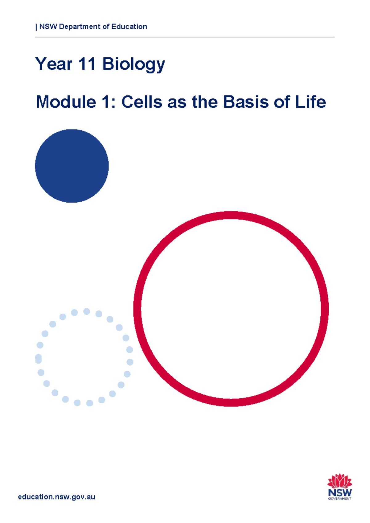 Year 11 Biology Module 1: Cells as the Basis of Life Guide - Studocu
