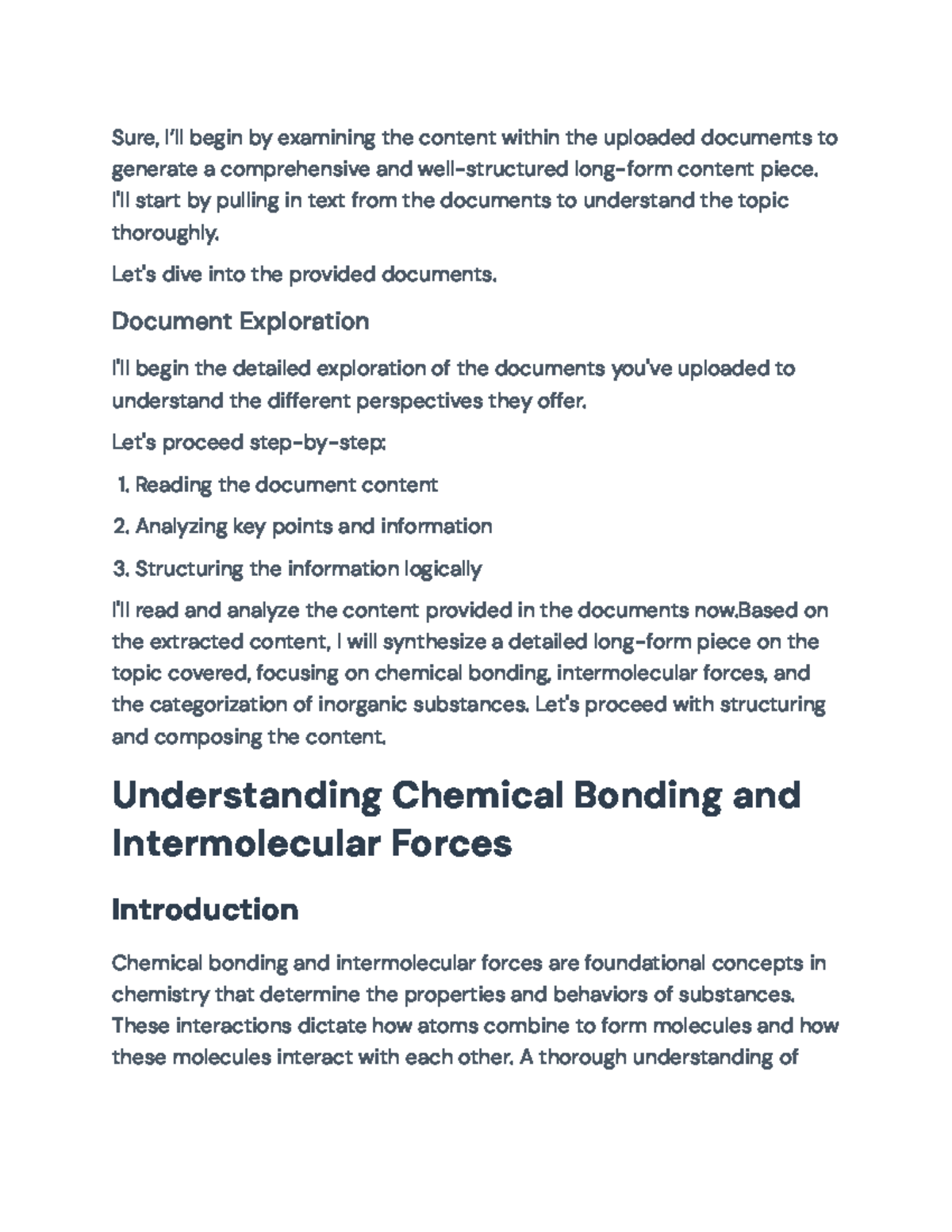 Understanding Chemical Bonding and Intermolecular Forces (Chem 101 ...