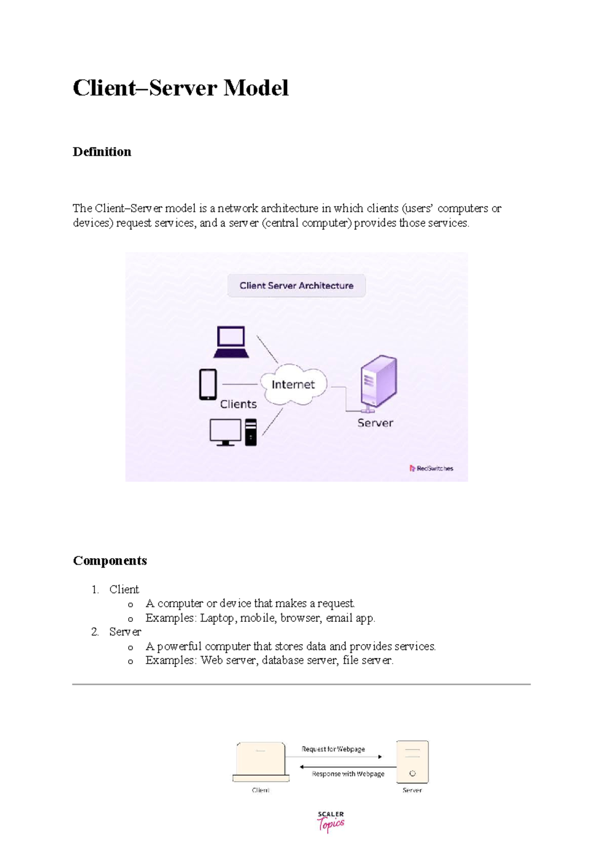 Client-Server Model Overview: Architecture & Components - Studocu
