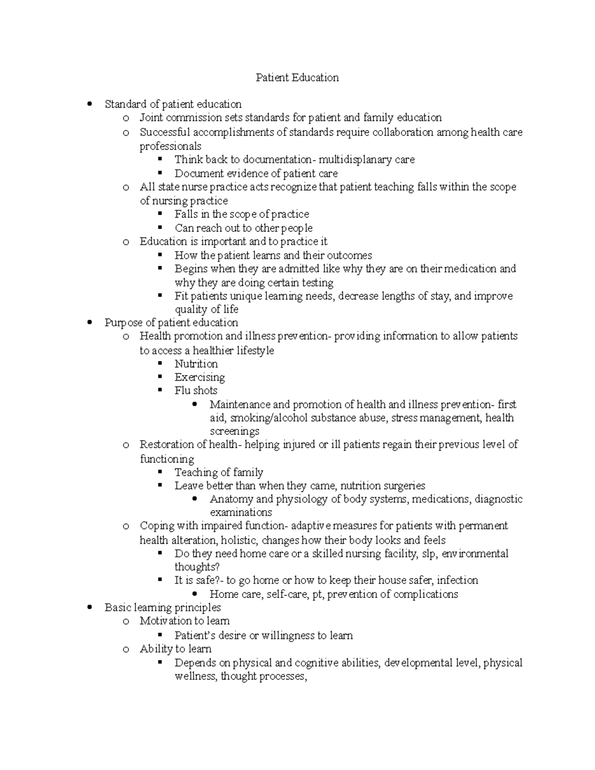 Patient Education Guidelines: Effective Nursing Practices and Standards ...