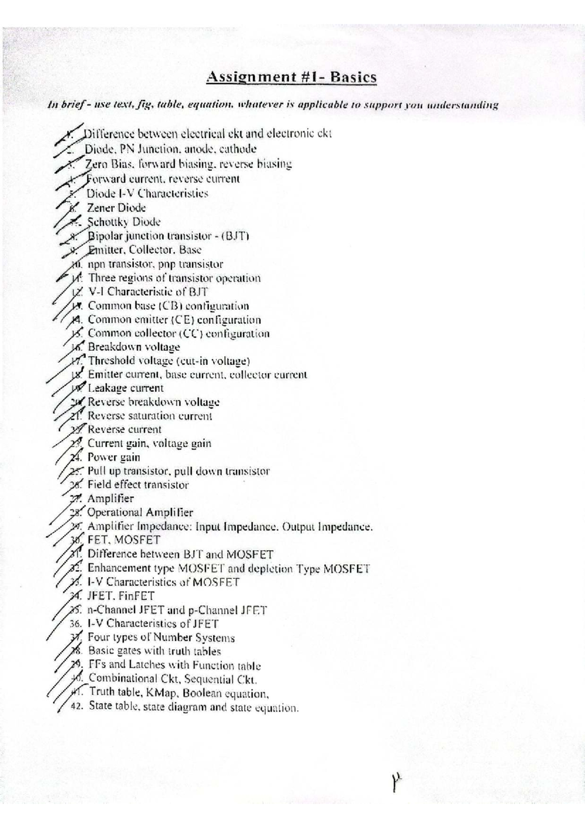 EE 101: Assignment on Electrical vs. Electronic Circuits and Diodes ...