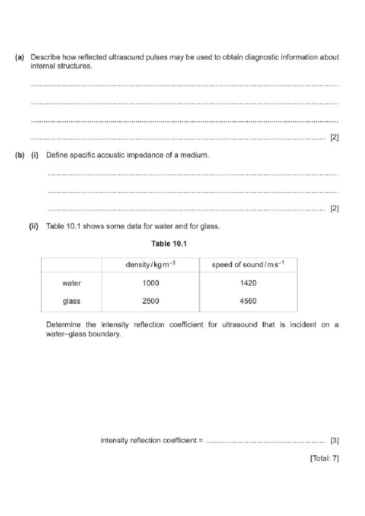 Ultrasound - sadasdasd afasd as - (a) Describe how reflected ultrasound ...