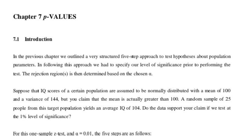Chapter 7: Hypothesis Testing and Significance Levels in Statistics ...