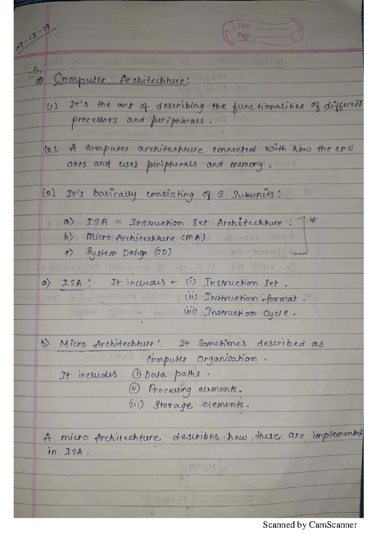 4 Performance Of A Computer Lecture Summary 1 Processor Clock 2