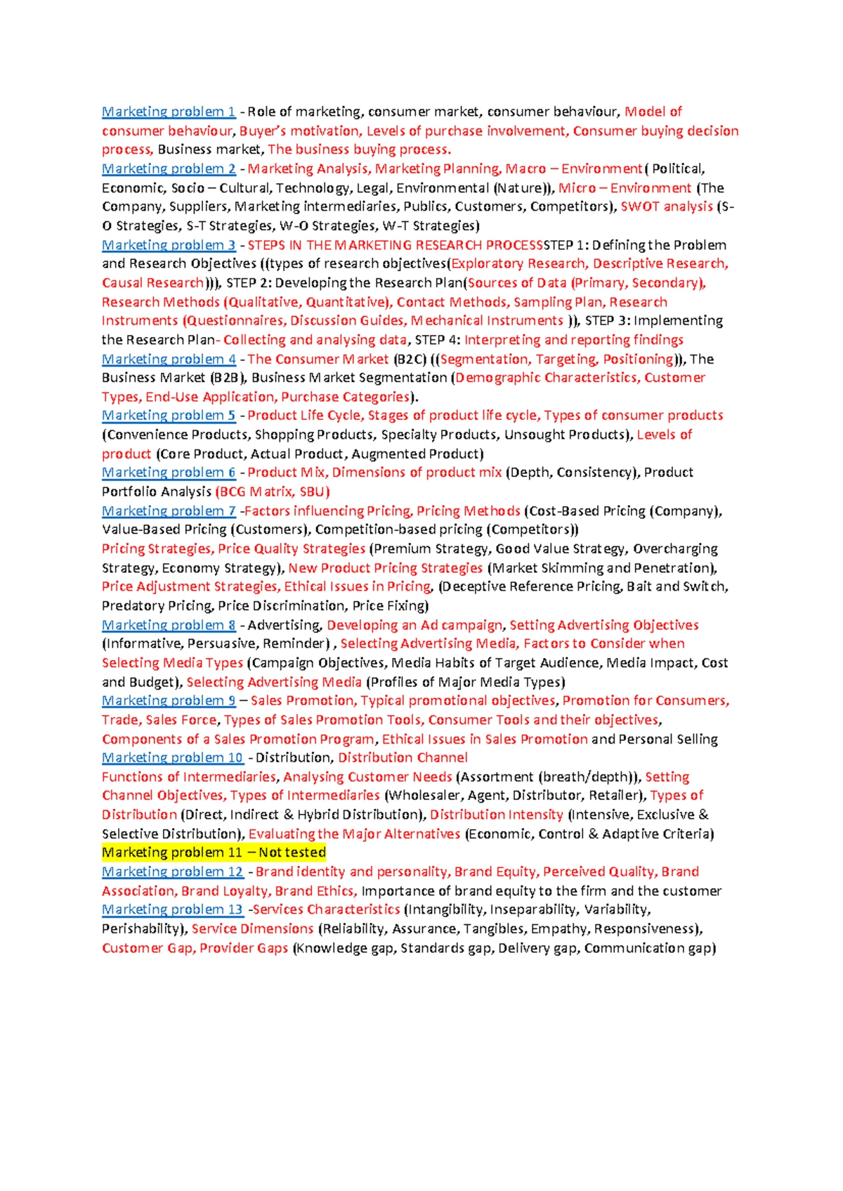 Business studies marketing notes - Business Studies- Marketing ...