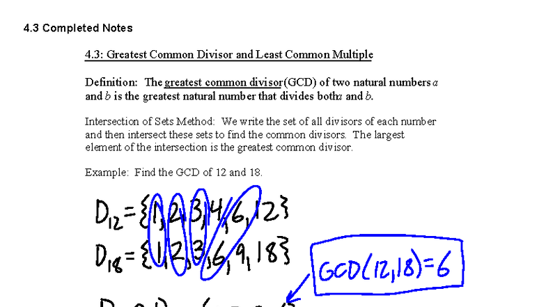 4.3C - 2 Per Page - Najsg s - 4: Greatest Common Divisor and Least ...