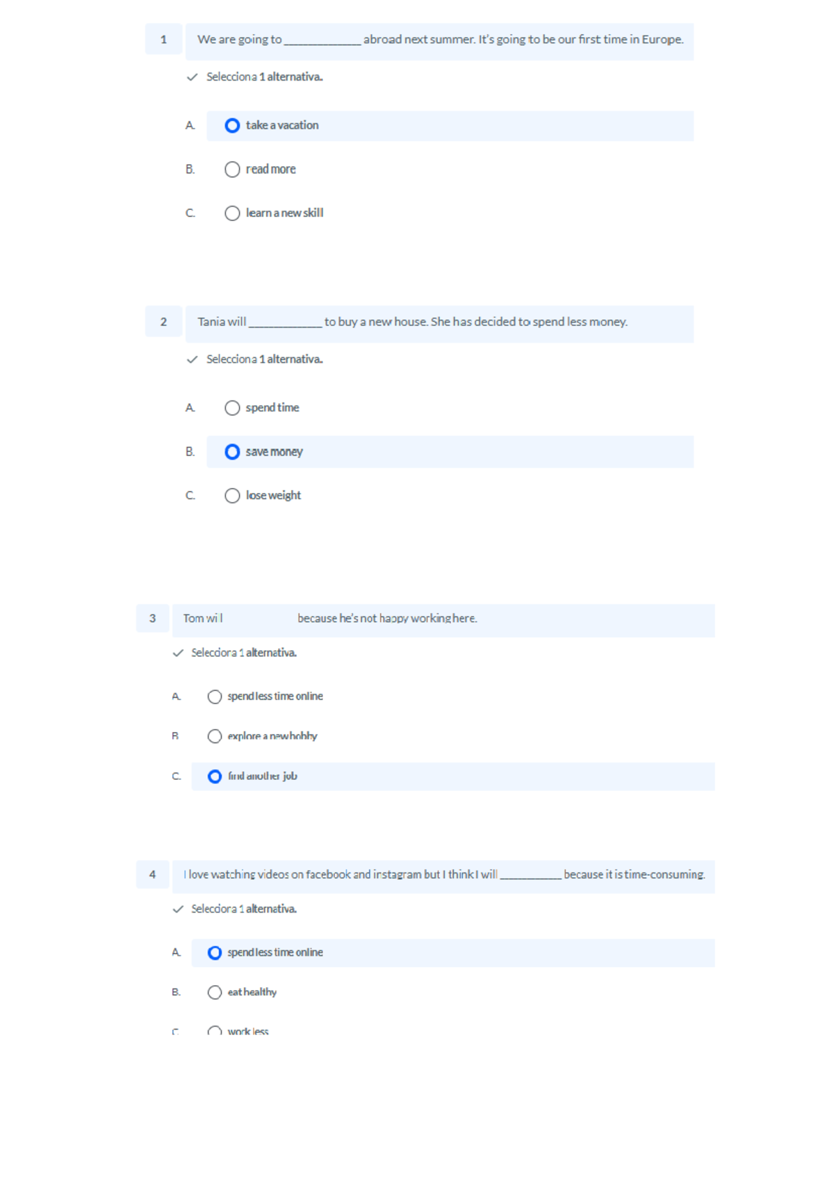 Week 13 - Pre-Task: Quiz - Vocabulary Practice & Selection - Studocu