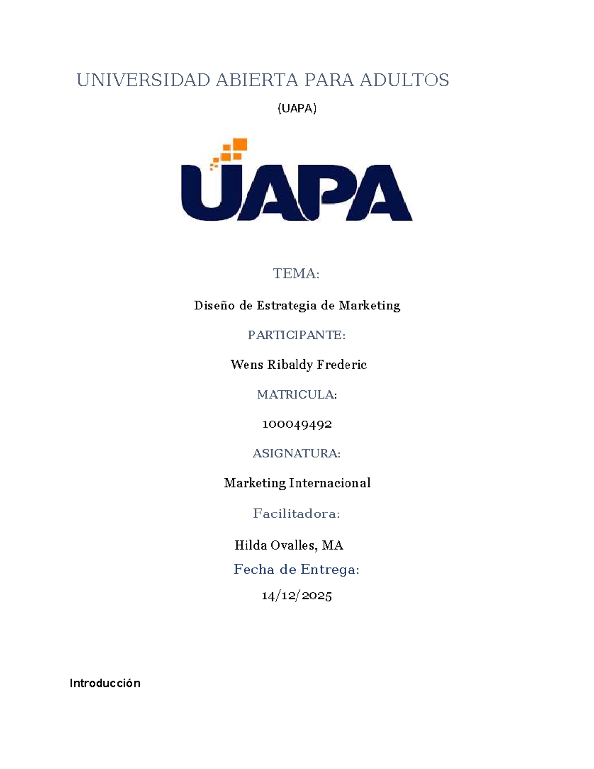 Diseño de Estrategia de Marketing Internacional para Producto ...