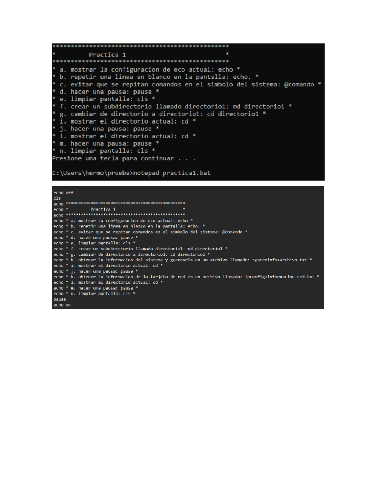 Práctica 1: Comandos Básicos de Windows en 1CV3 - Studocu