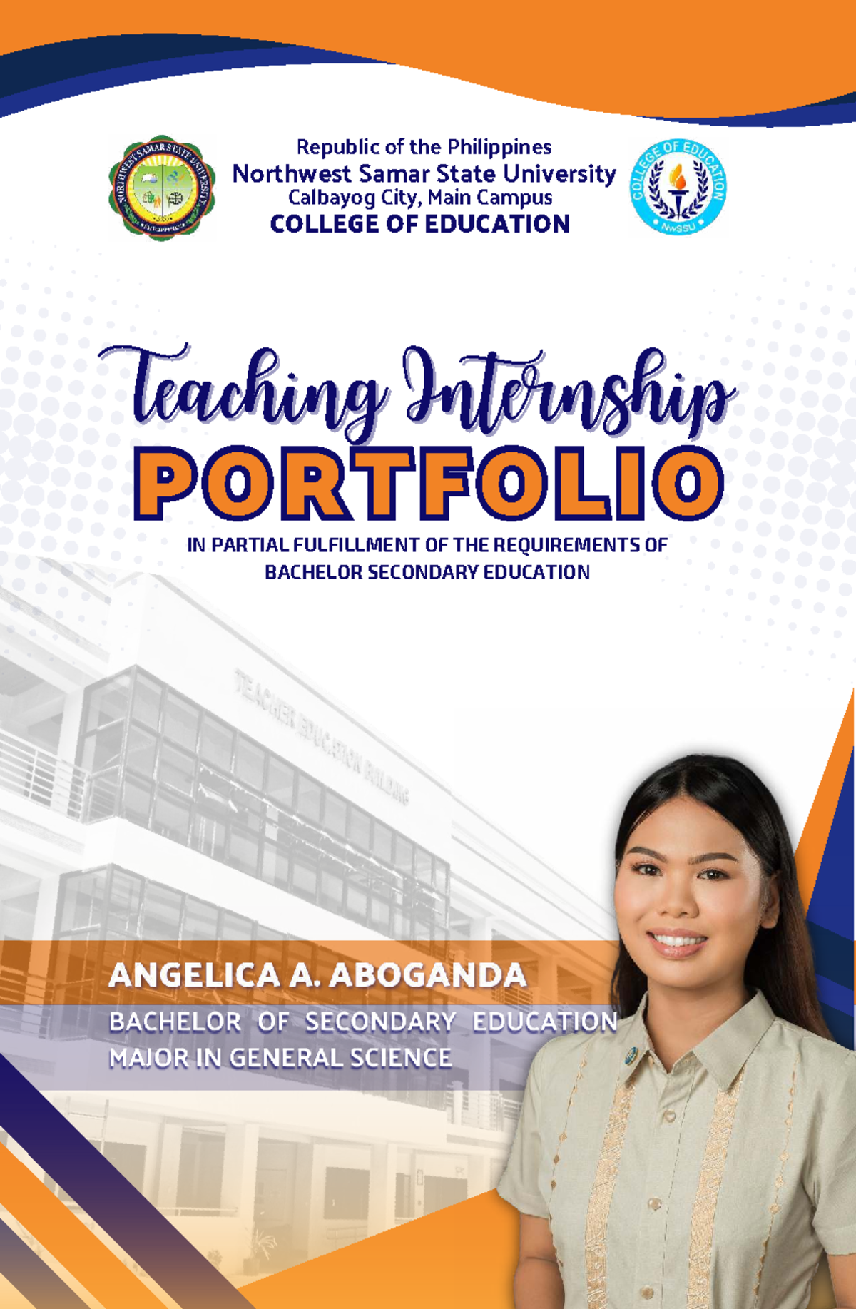 Teaching Internship Portfolio: Bachelor of Secondary Education (BSEd ...