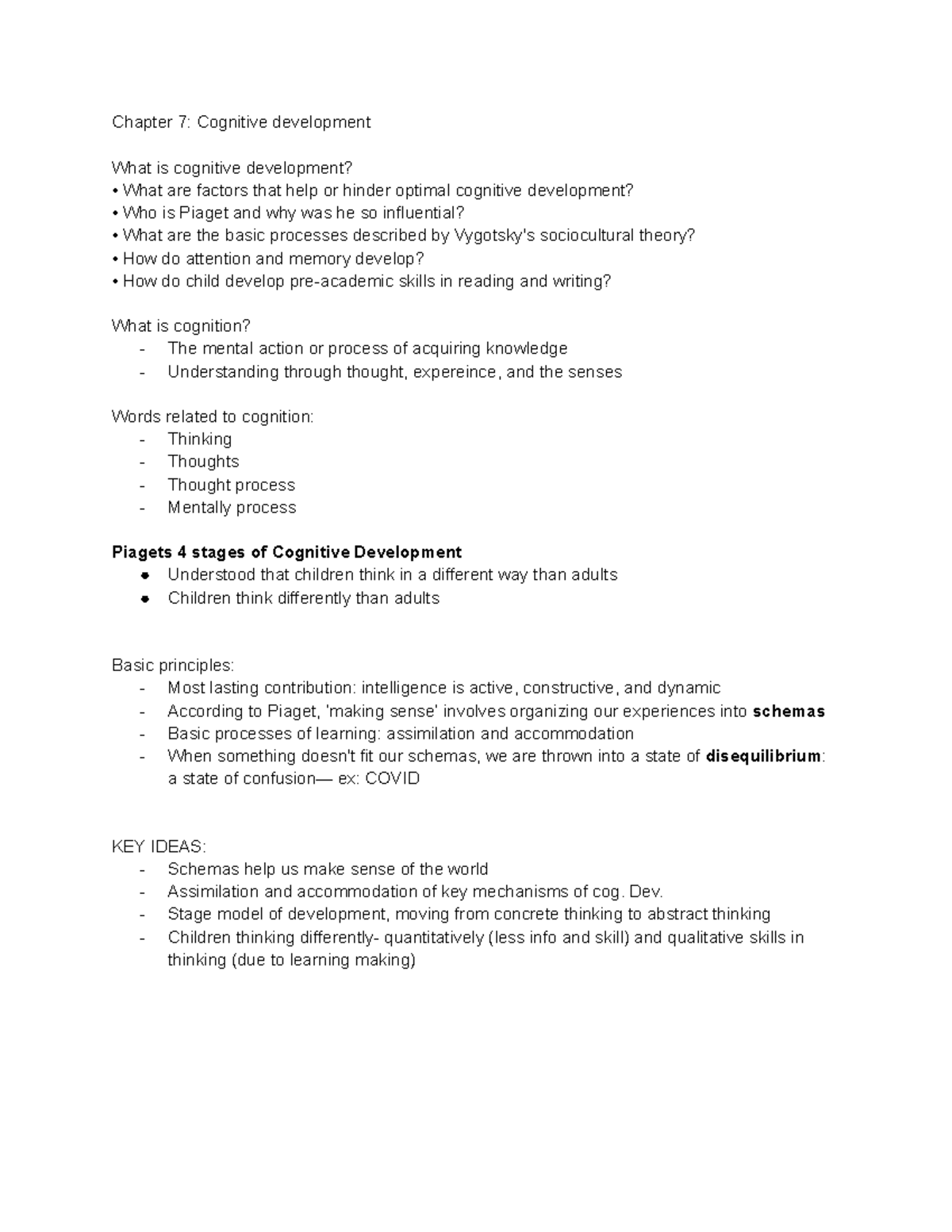 Cognitive Development and Emotional Growth in Early Childhood (EDU 101 ...