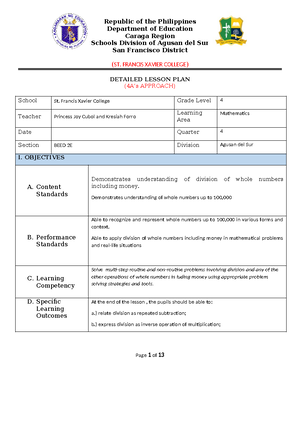 Grade-1-Math-DLP-Fraction - Republic of the Philippines Department of ...