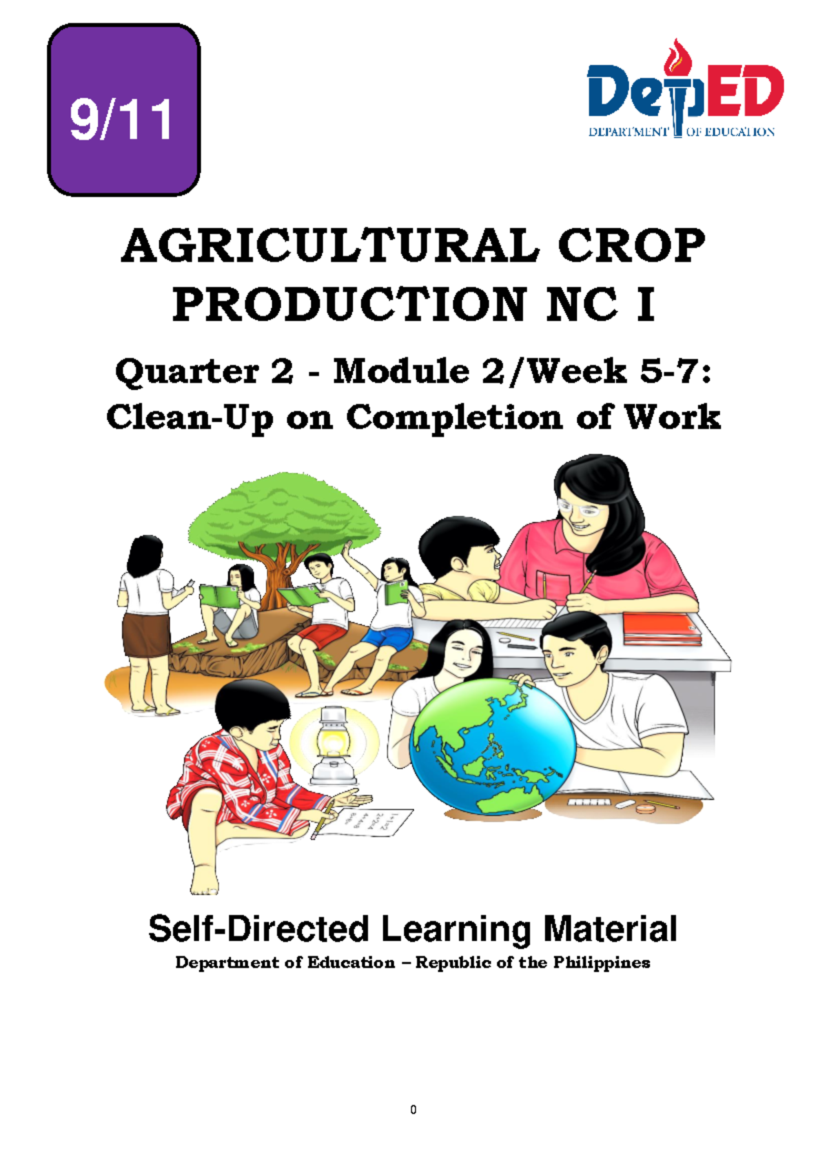 Q2 TLE/TVL Agri Crop Prod NC I G9/11 Module 2 Week 5-7: Clean-Up Guide - Studocu
