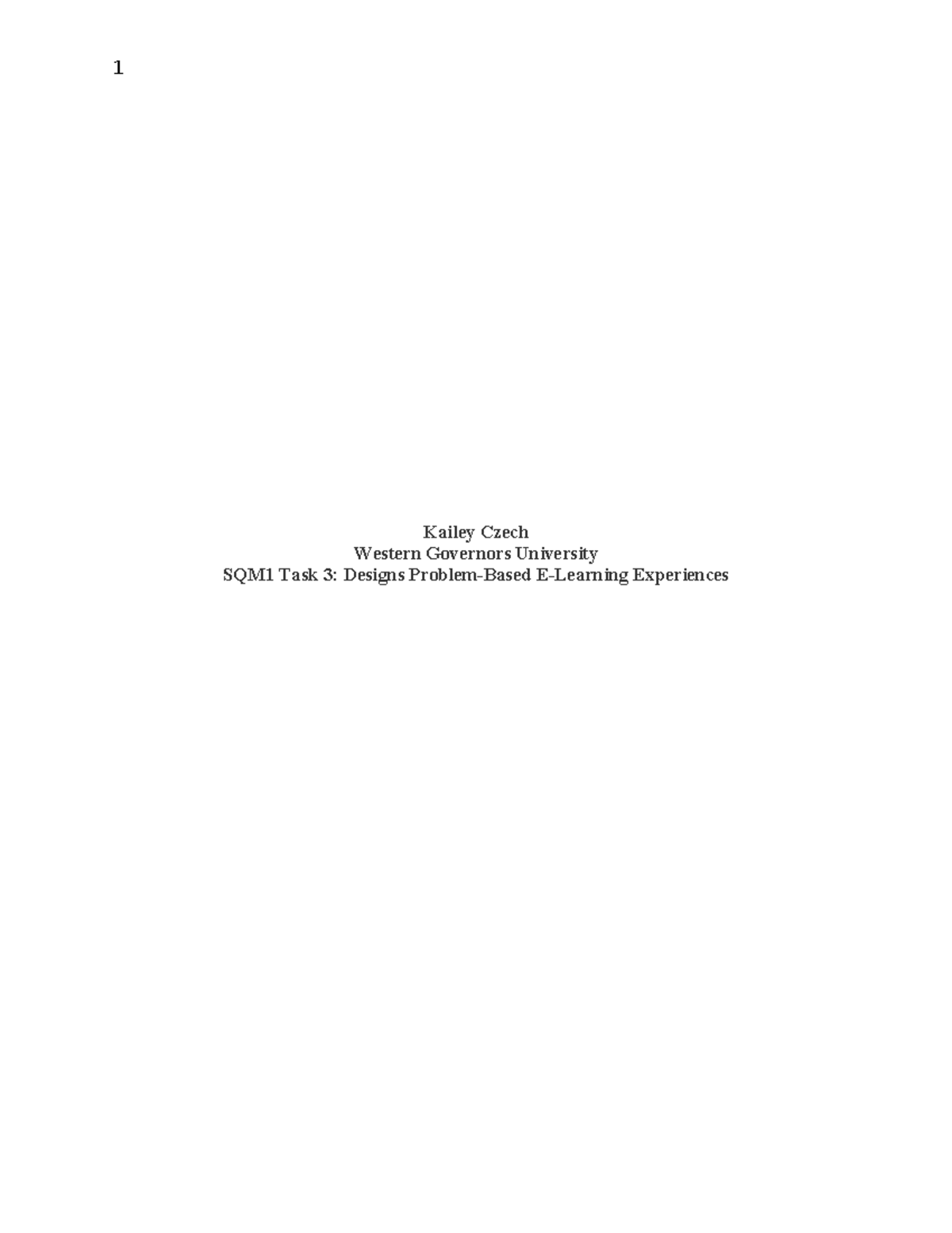 D297 - SQM1 Task 3: Designing Inclusive Learning Experiences for Adults - Studocu