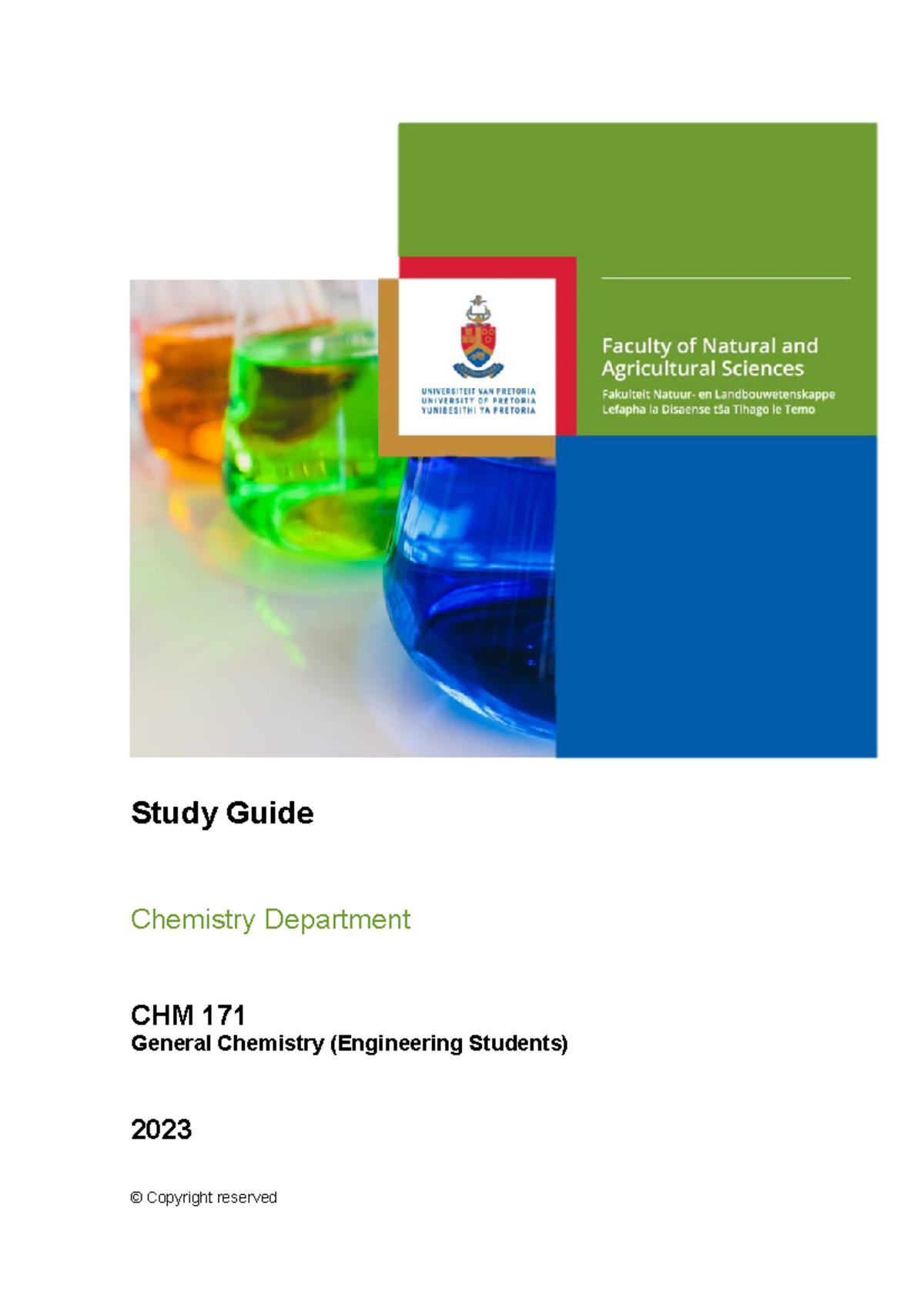 2023 CHM 171 General Chemistry Study Guide for Engineering Students ...