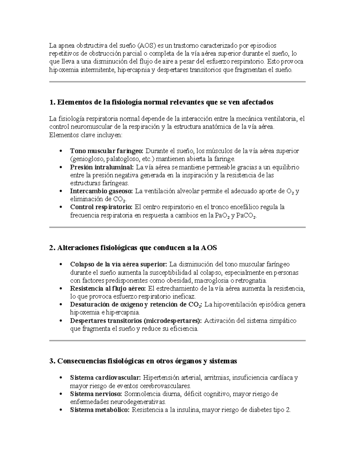 AOS - Apnea obstructiva del sueño - La apnea obstructiva del sueño (AOS ...
