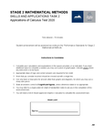 Mathematical Methods - Grade: 12 - South Australian Certificate of ...