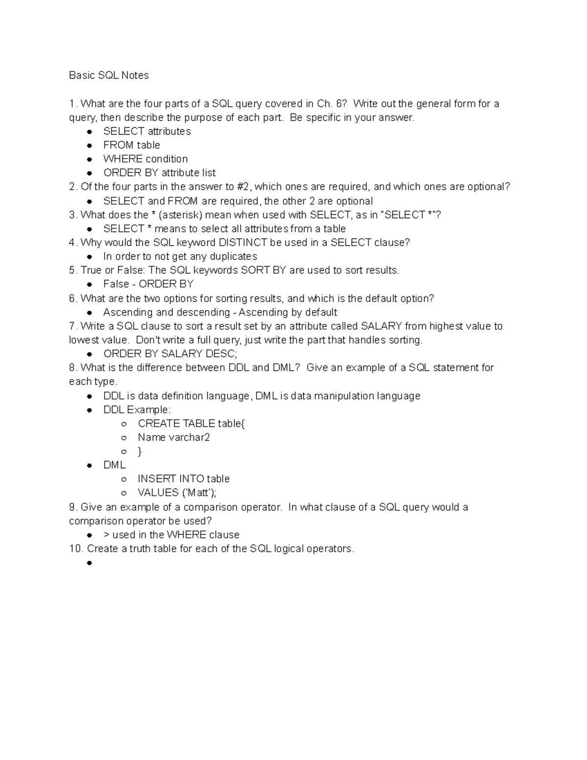 Sql Notes By Apna College Sql Notes By Apna College What Is