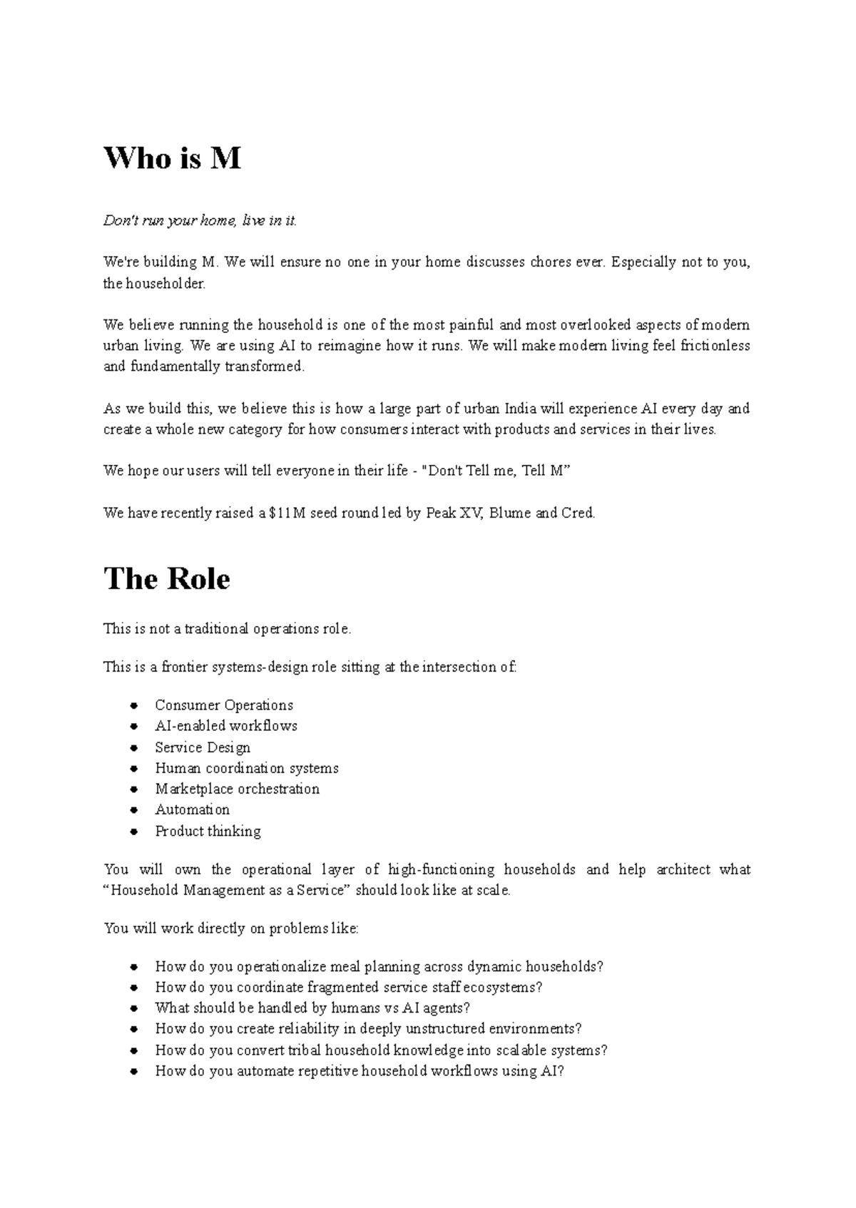 Program Manager – Household Operations (M) - Studocu