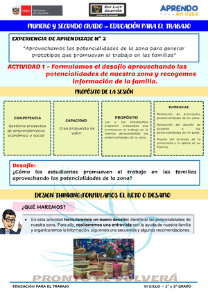 PLAN Anual EPT 1° SEC 2024 - PLANIFICACIÓN CURRICULAR ANUAL DE EPT 2024 I. DATOS INFORMATIVOS: 1 ...