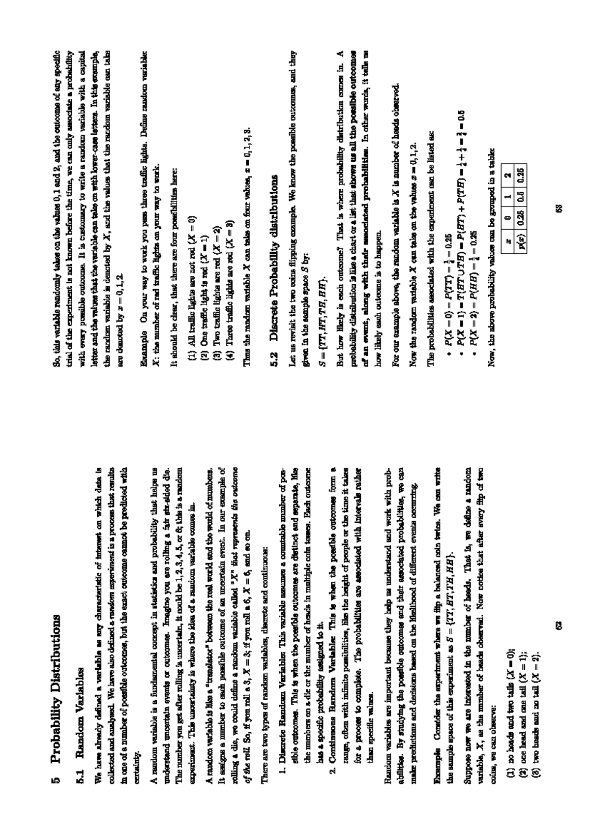 UNIT 5 - Probability Distributions and Random Variables Notes - Studocu