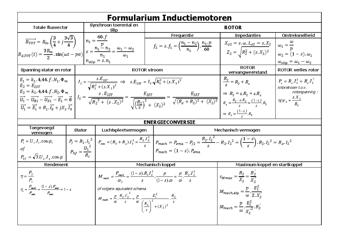 Formularium-Inductiemotoren-DCmachines 3 - Formularium Inductiemotoren ...