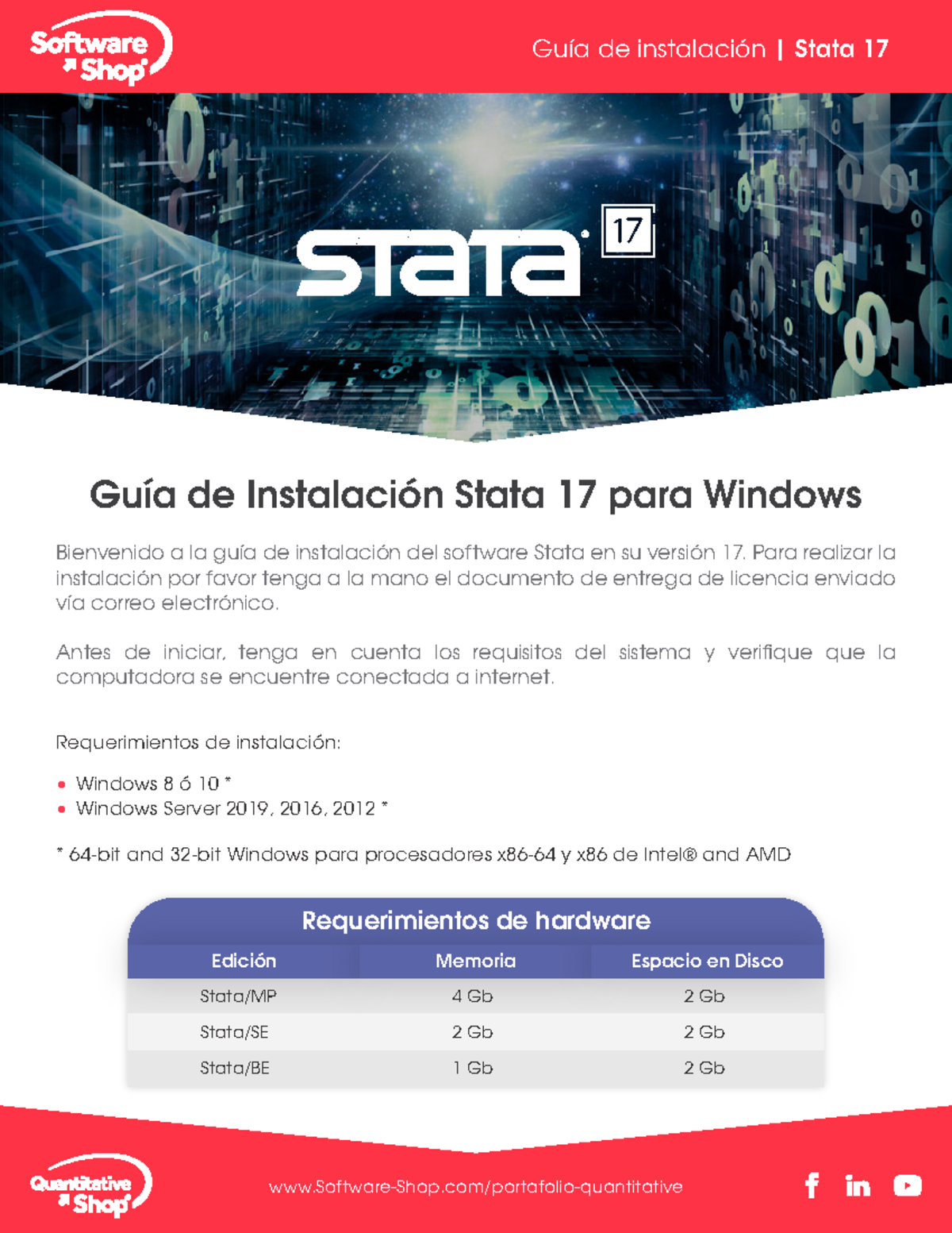 Guía de Instalación de Stata 17 para Windows - Requisitos y Pasos - Studocu