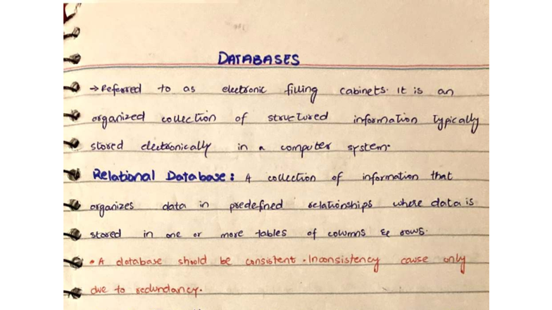 DATABASES Notes: Understanding Structure, Integrity, and Management ...