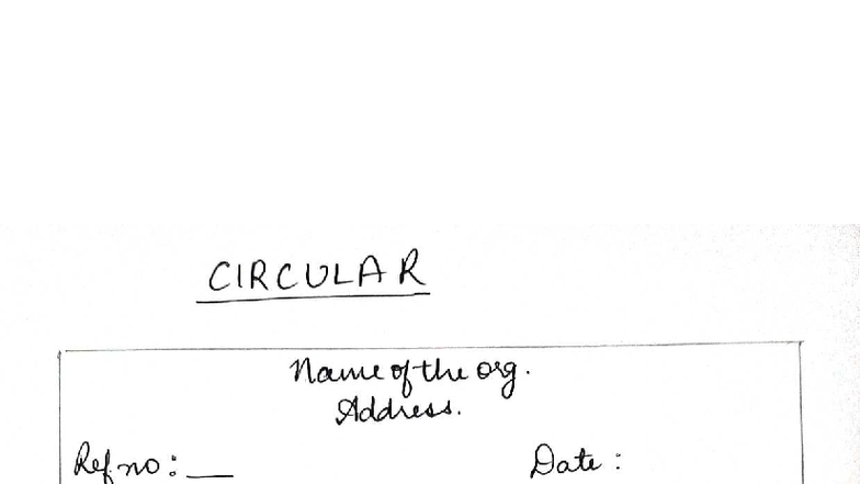 Business Communication Formats: Circulars & Office Orders - Studocu