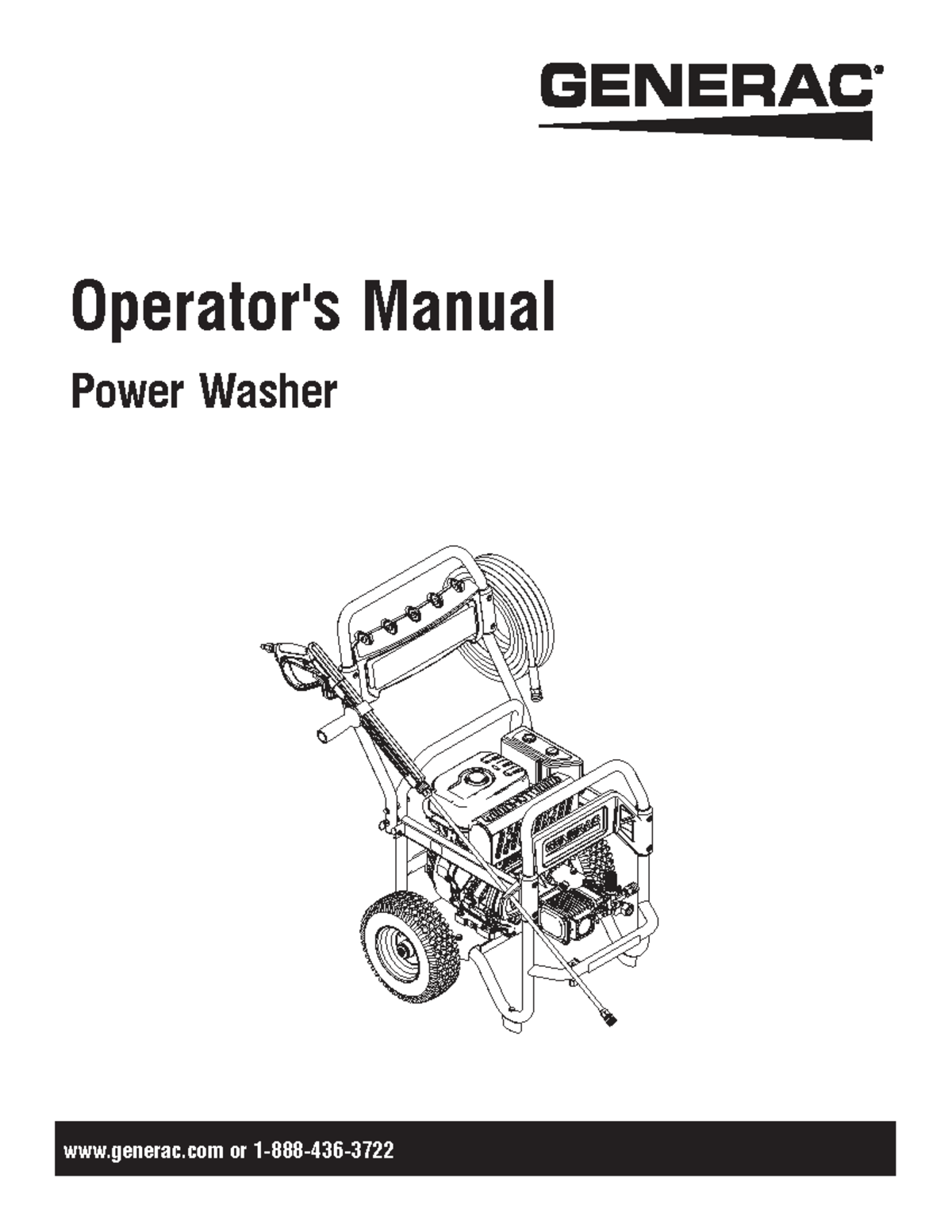 Generac Power Washer Manual: Safety, Operation & Maintenance Guide ...