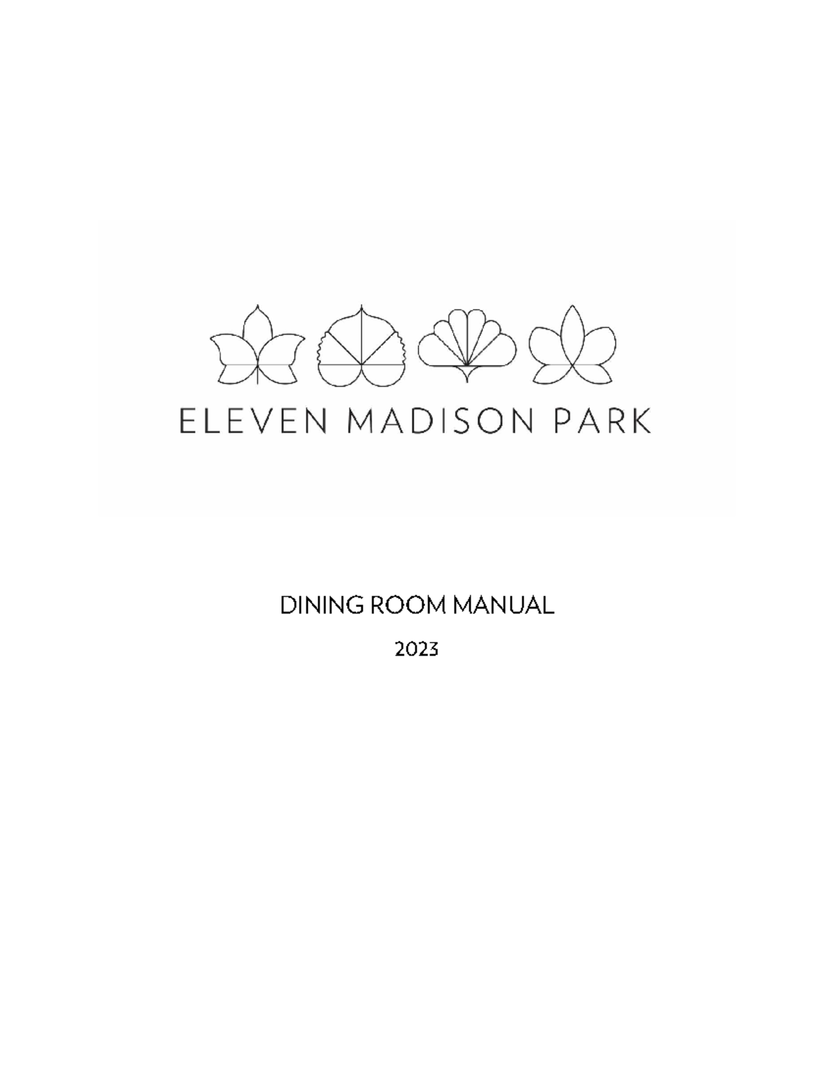 Dining Room Manual: Standards & Procedures for EMP Staff Training - Studocu