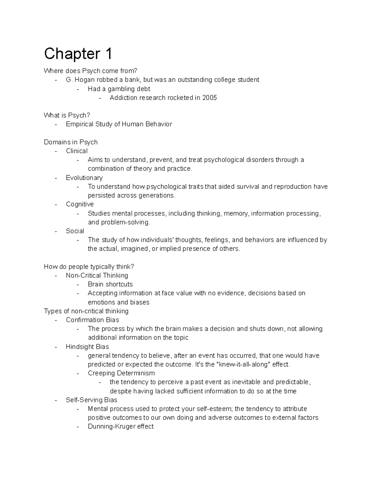 Psychology 101: Key Terms & Concepts for Exam Prep - Studocu