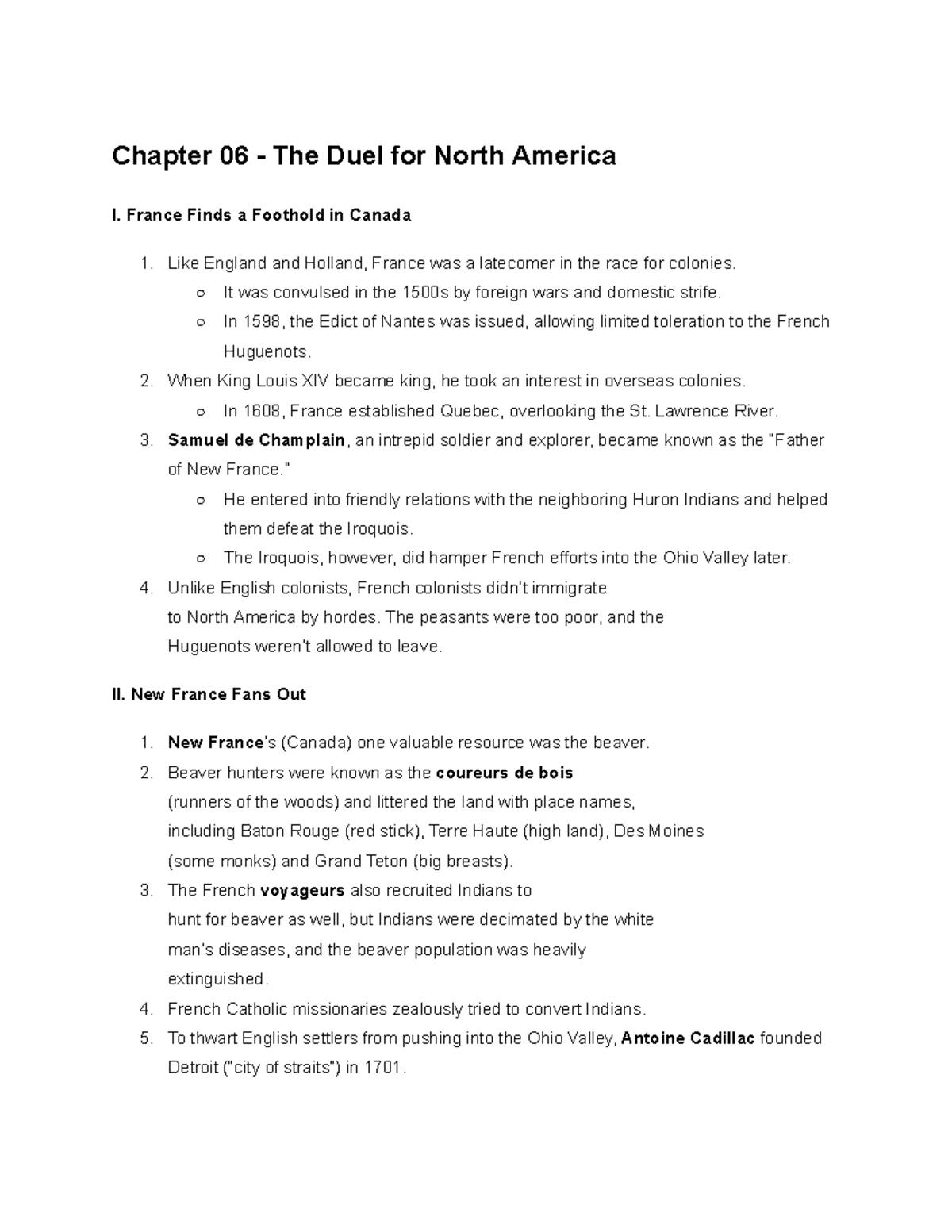 APUSH Chapter 06: The Duel for North America - Key Insights and Events ...