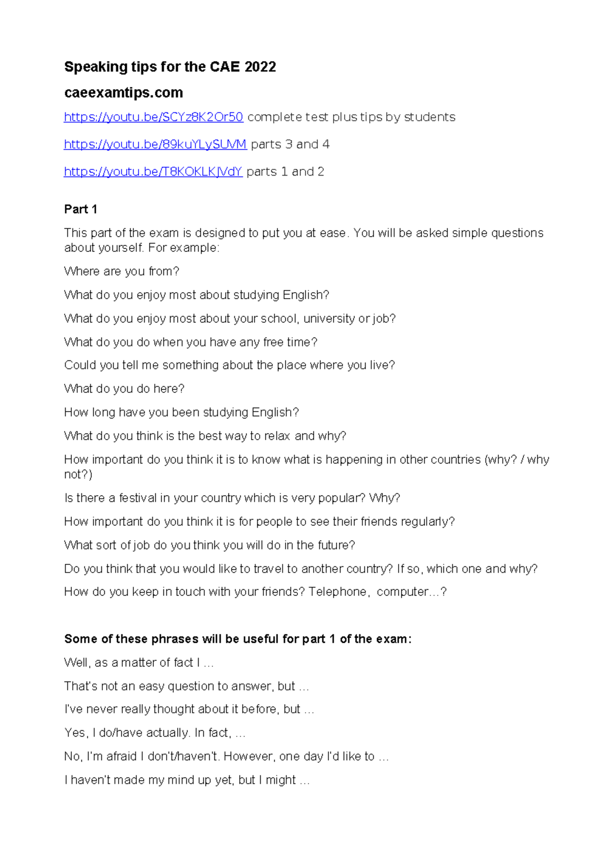 CAE Speaking Exam Tips for Success in 2022 - Studeersnel