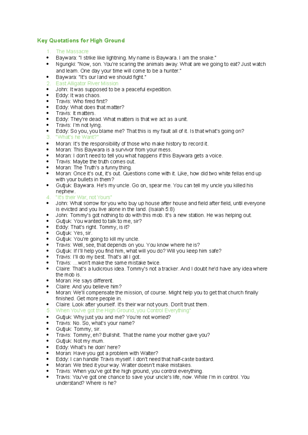 Camels in HG - CAMELS: Camera, Acting, Mise en scene, Editing, Lighting ...