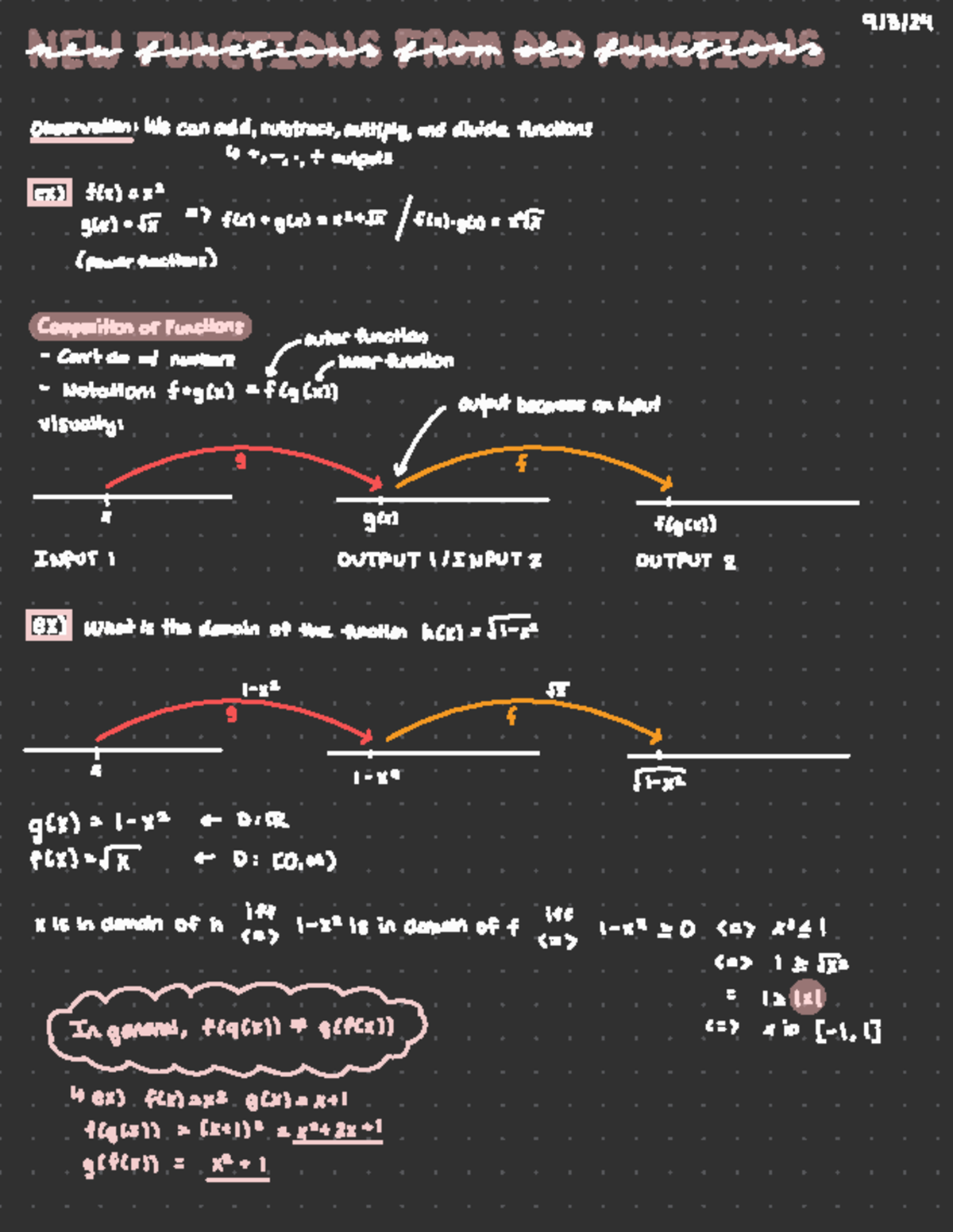 MTH 913 Lecture Notes: New Functions from Old Functions - Studocu