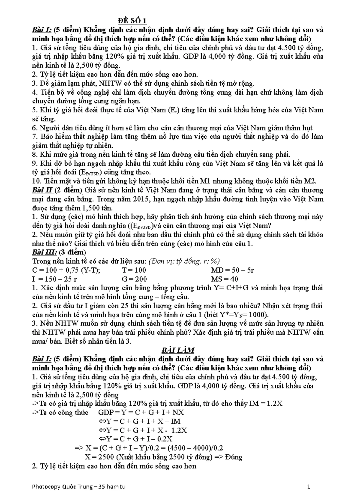 MGT1001 Kinh Tế Vi Mô: Đề Thi Kết Thúc Học Phần Học Kỳ 1 2022-2023 - Studocu