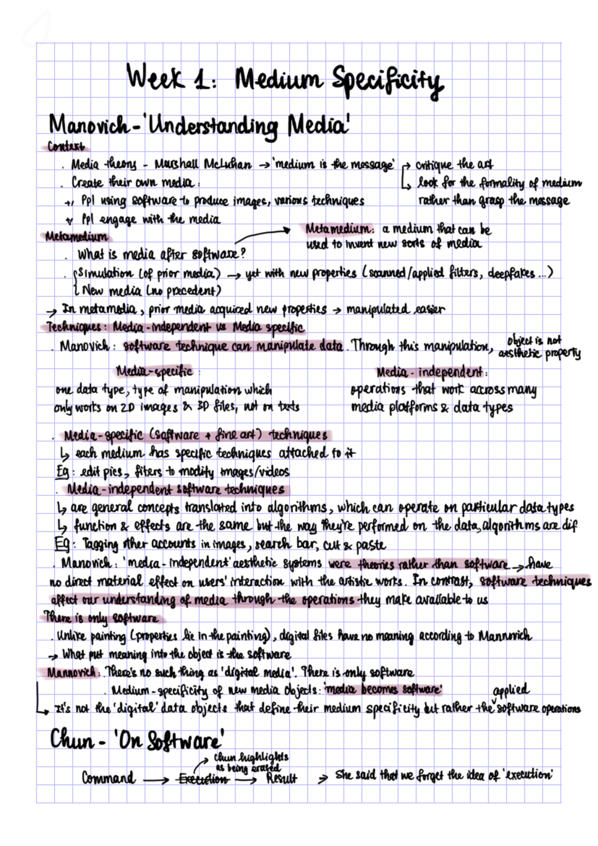 New Media Theory: Key Concepts on Medium Specificity and Networks ...