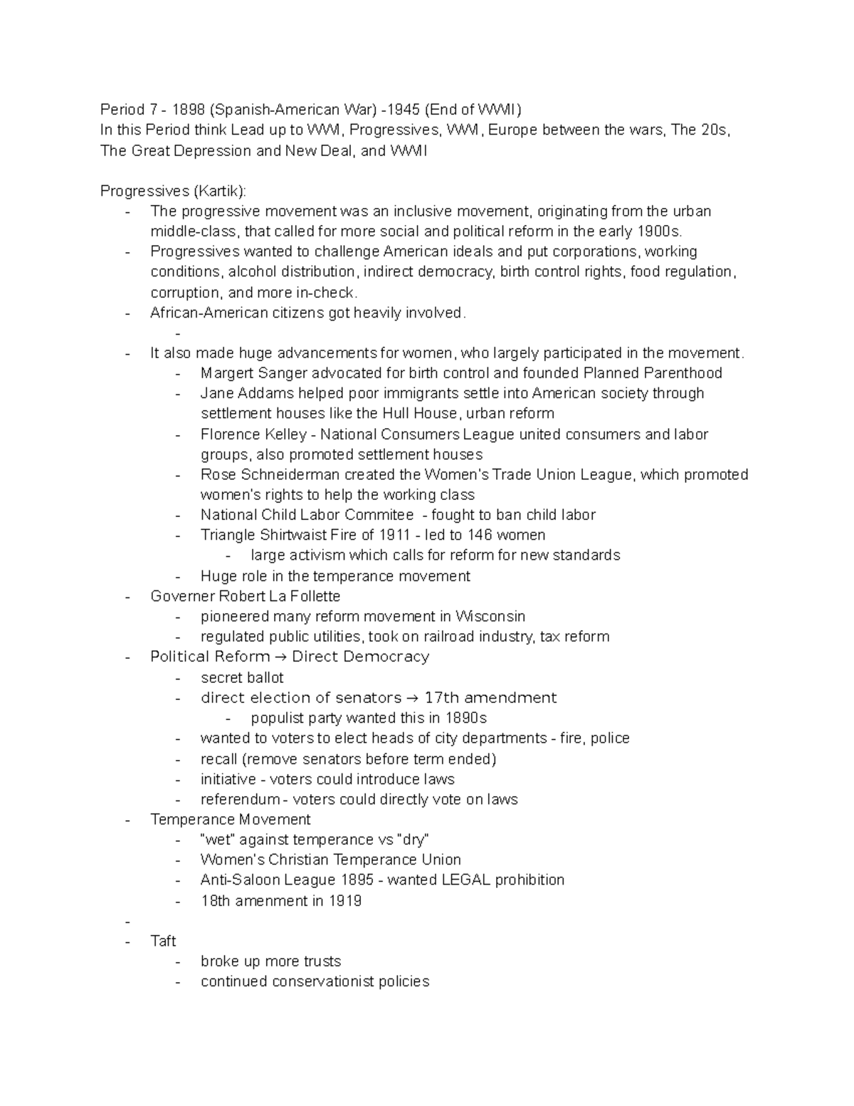 Period 7 - Guessing the DBQ - Period 7 - 1898 (Spanish-American War ...