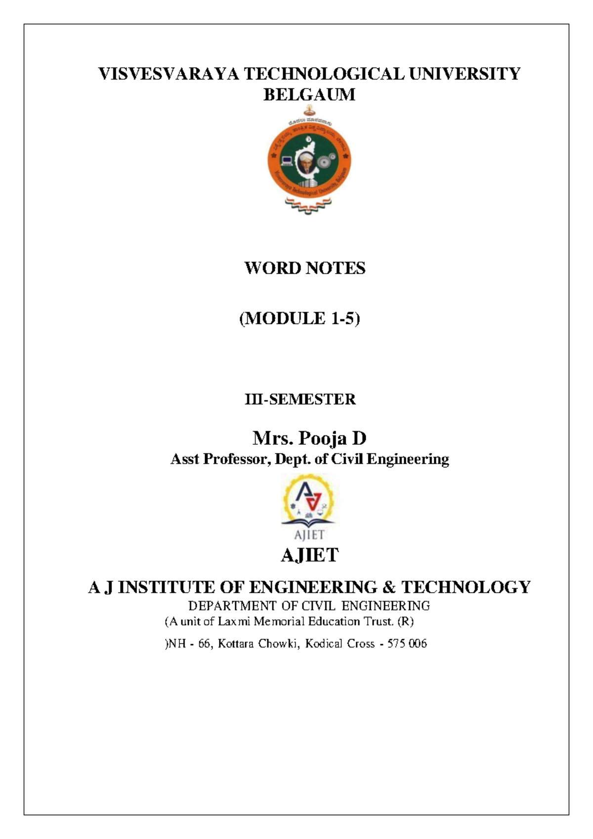 BCV303 Engineering Geology: Notes on Earth Processes & Disasters - Studocu