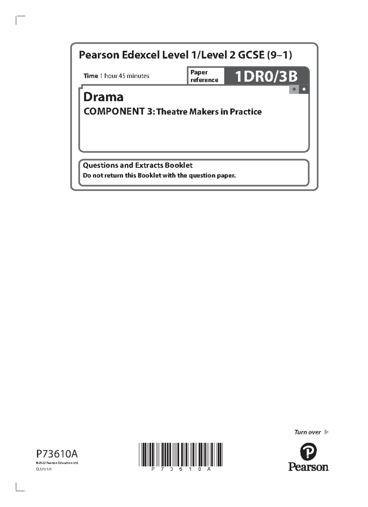 Drama Component 3: Theatre Makers in Practice - Exam Questions ...