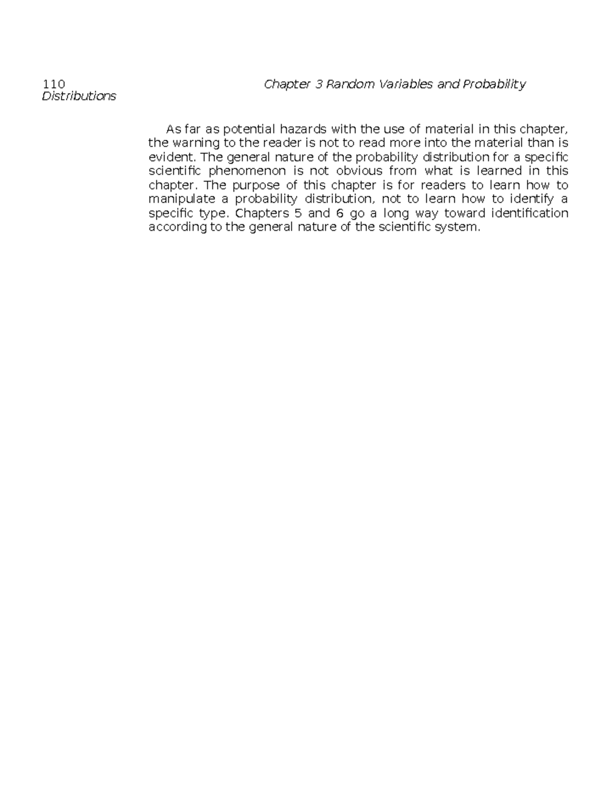 110 Distributions: Ch 3 Random Variables & Probability Concepts - Studocu