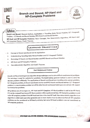 UNIT-I-Algorithms time complextiy - 1 - UNIT – I Introduction: Algorithm, Performance Analysis ...