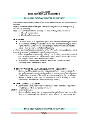 Piaget's Three Mountains Task: Understanding Child Perspectives - Studocu