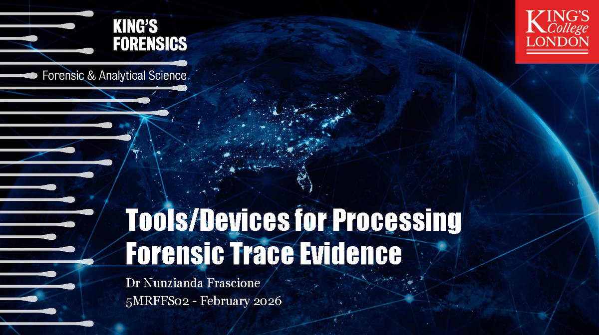 Tools & Devices for Collection of Forensic Trace Evidence 5MRFFS02 ...