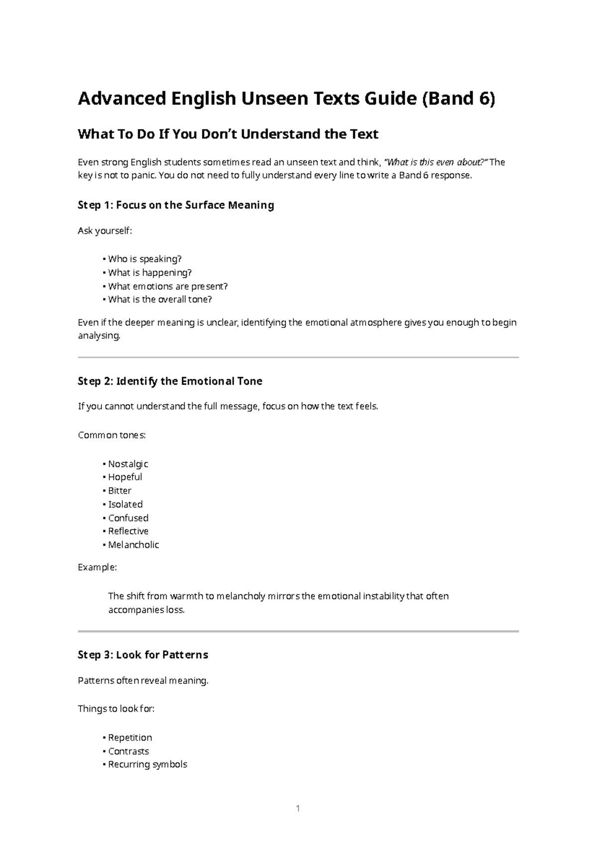Advanced English Unseen Texts Guide (Band 6): Strategies for Success ...